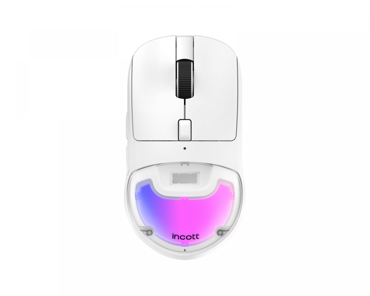 Ironcat Incott HPC02M Wireless Gaming Mus - Hvit - MaxGaming.no
