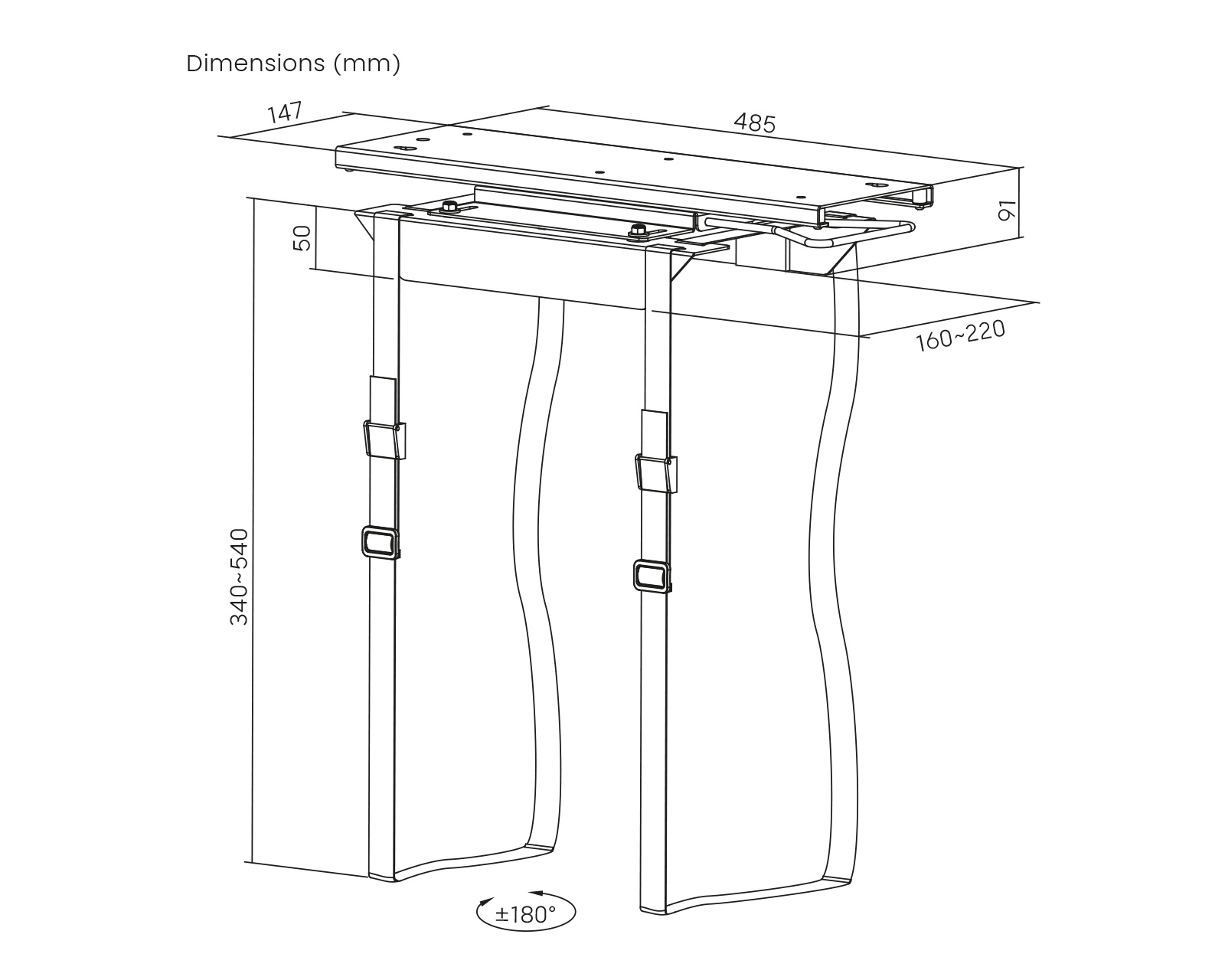 MaxMount PC Oppheng med Stropper - MaxGaming.no